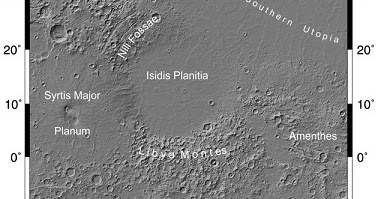 Mars Ancient Shorelines - Astronomy Notebook