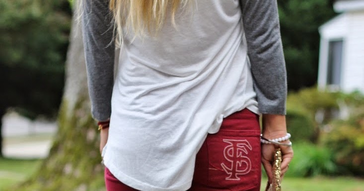 Bedazzles After Dark: Game Day Outfit: FSU Baseball Tee & Jeans