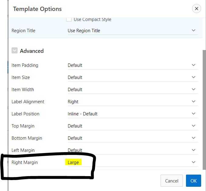 Expand / Collapse Right Side Column button overlapping with region button