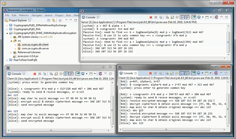 Prototype Project: Public Key Cryptography + DHKE w/ Encryption + JAVA