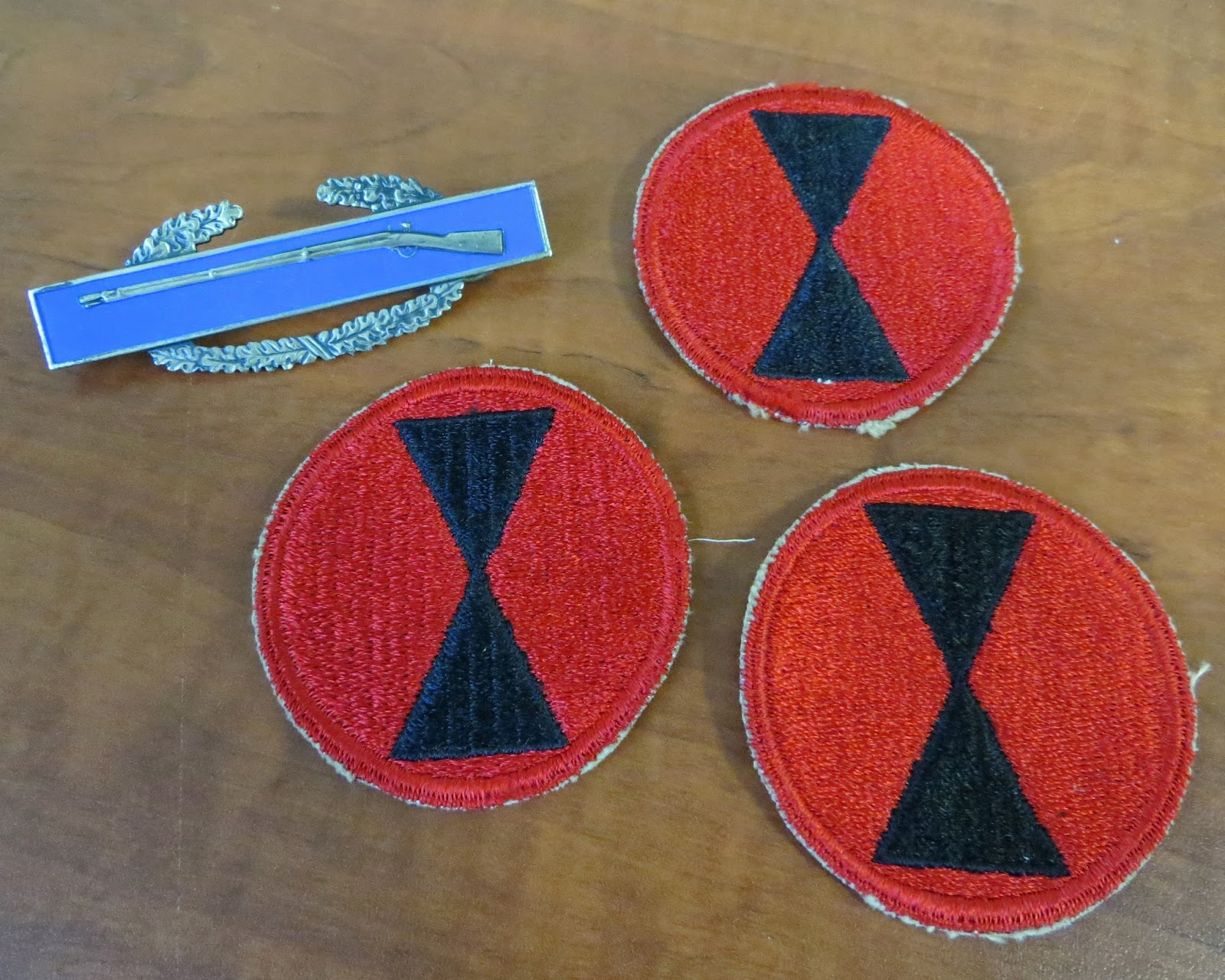 Bristol Family Blog: WW2 Chapter 95 - Franklin's Seventh Division Patches