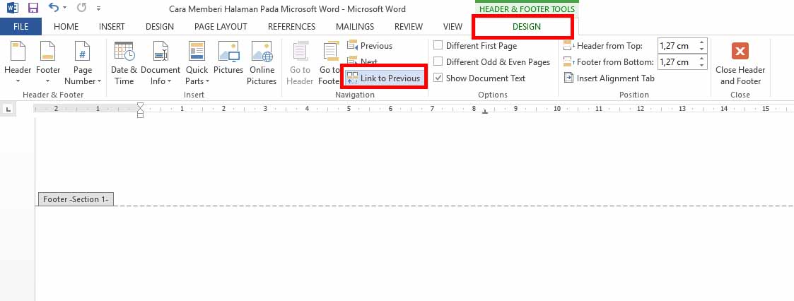 Cara Memberi Halaman Pada Microsoft Word - Sobat-Tutorial