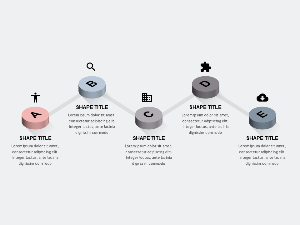 3D Circle Block PowerPoint Templates - PowerPoint Free