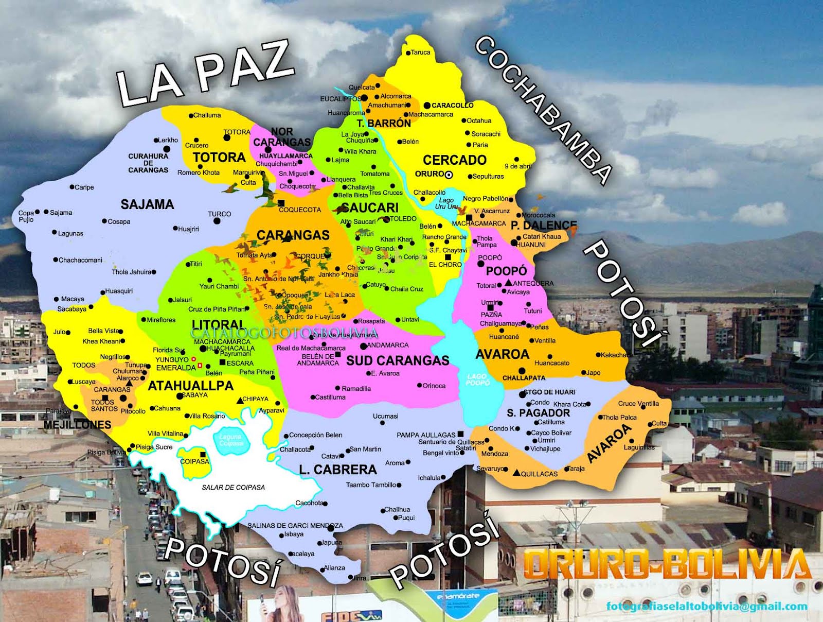 Mapa de Oruro 2012 ~ IMAGENES BOLIVIANAS