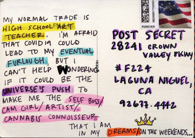 what if this is as good as it gets?: postsecret