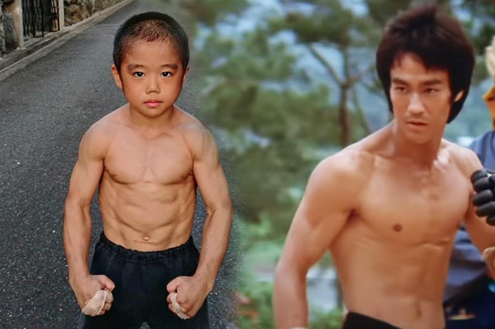 ČUDO OD DETETA JE NOVI BRUS LI! Radi sklekove na jednoj ruci, NUNČAKE ...