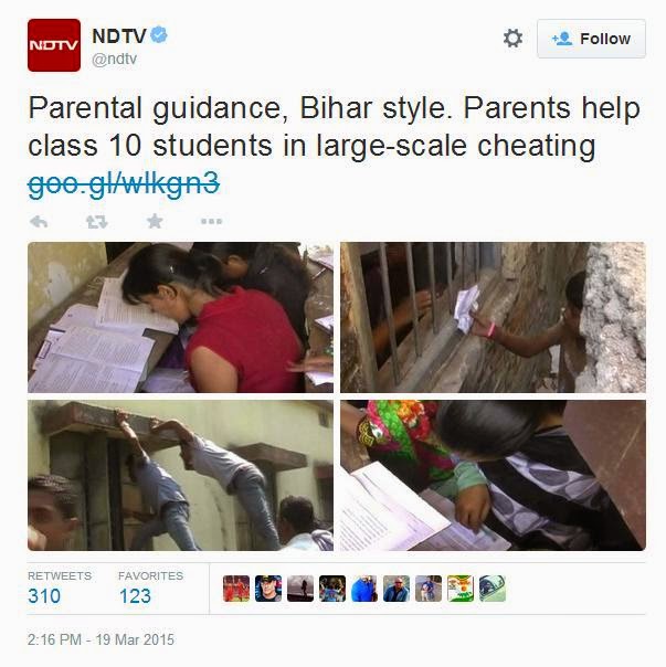 The News Feed Curator: Indian Parents Bring Exam Cheating To Epic ...