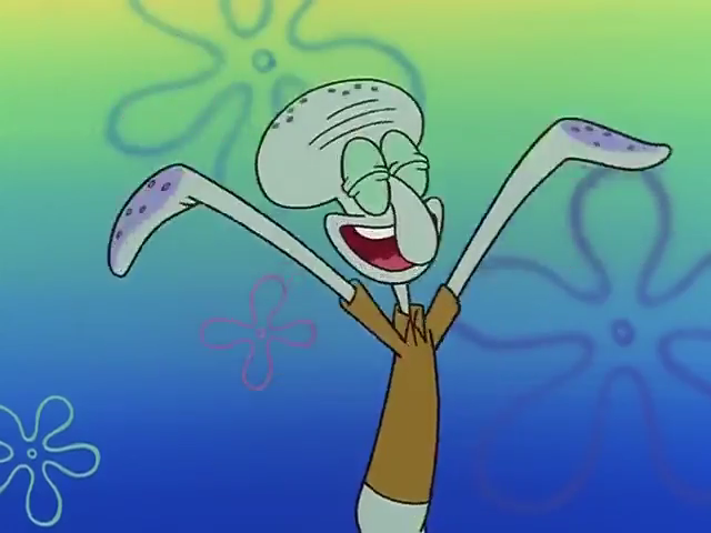 Spongebob Squidward Happy