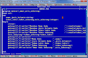 Algoritma & Flowchart Menghitung umur sekarang