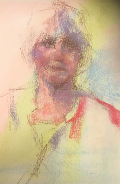 Pastel Sketch from life drawing - Susan Roden