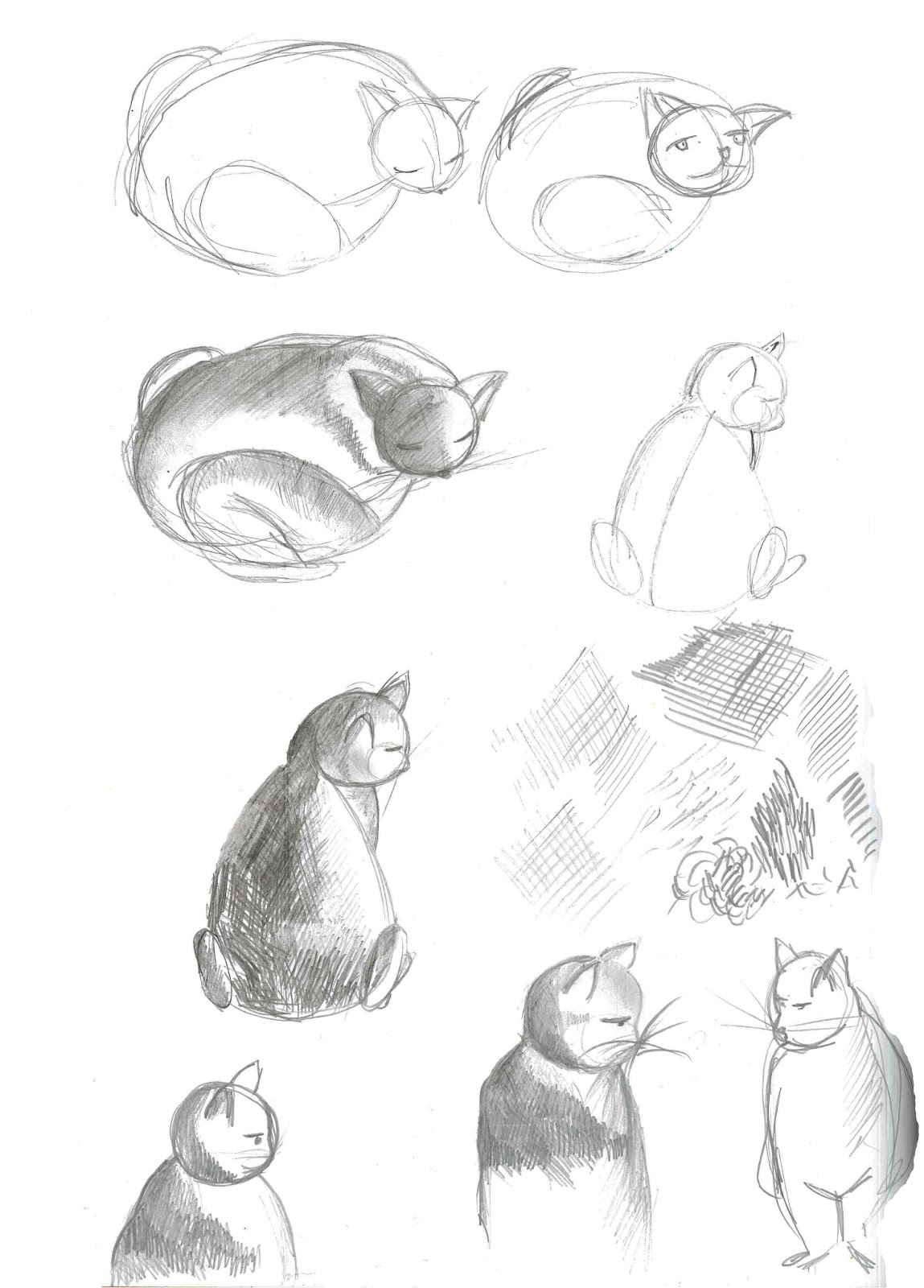 Negotiated Illustration by Ieva G: Observational Drawing The Subject 'Cats'