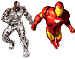 Prepare For Battle!: Iron Man vs. Cyborg