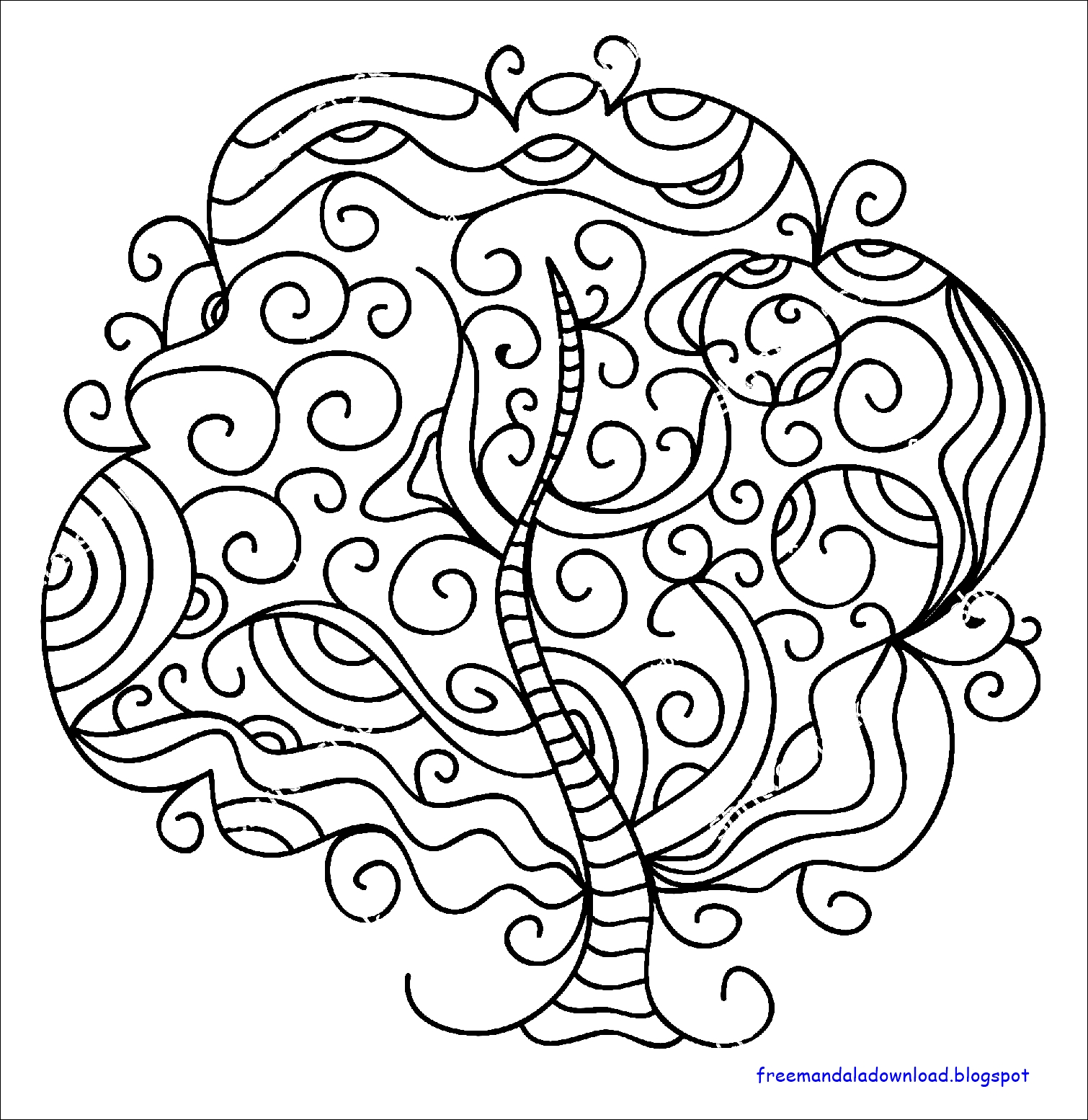 Tree Mandala Coloring Pages Sketch Coloring Page