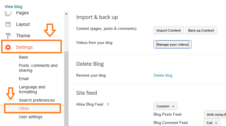 How To Import And Back Up Content In Blogger/Blogspot - Step by Step