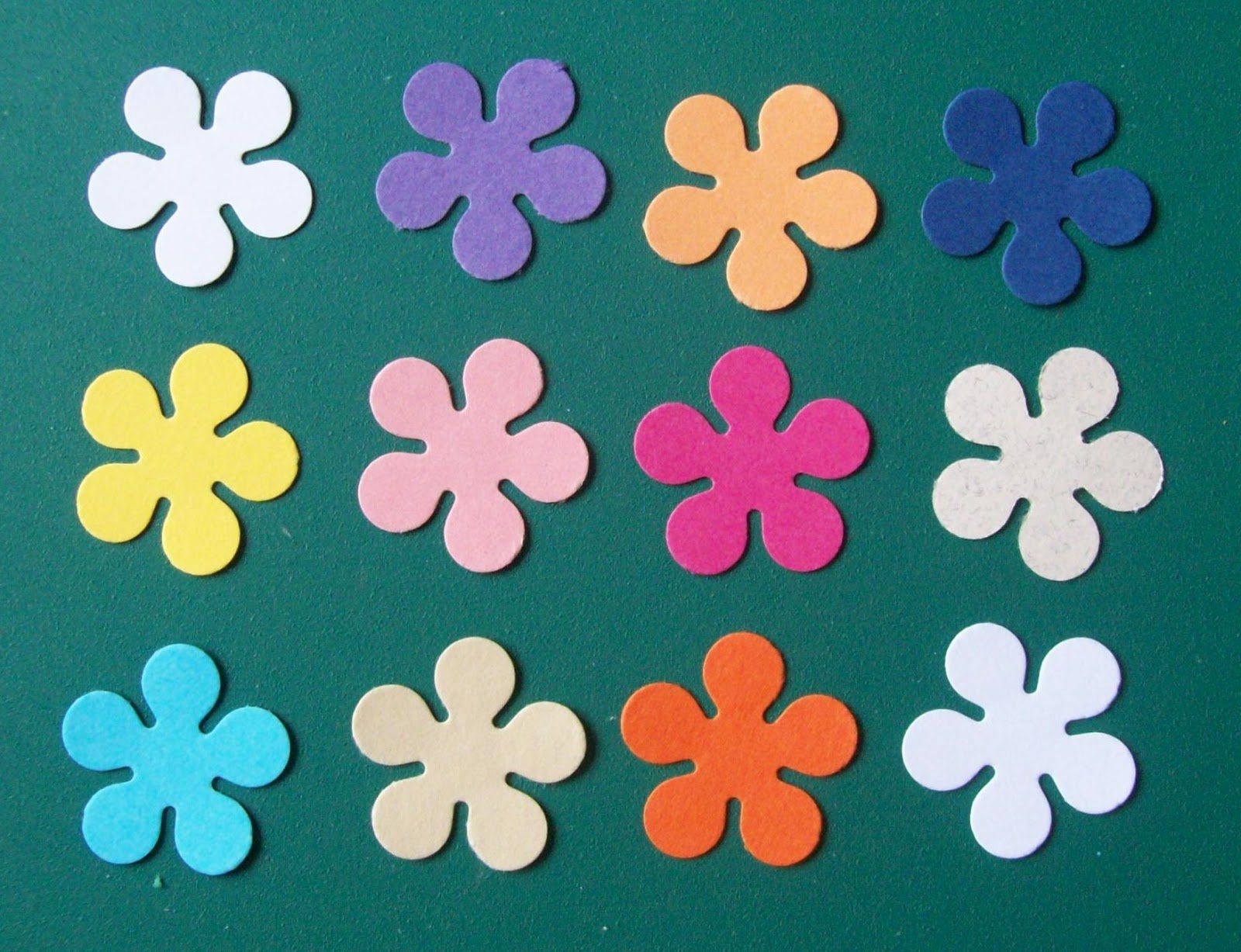 Scrap da Wilza: Recortes Em Scrapbook Flor Mini 5 Pétalas