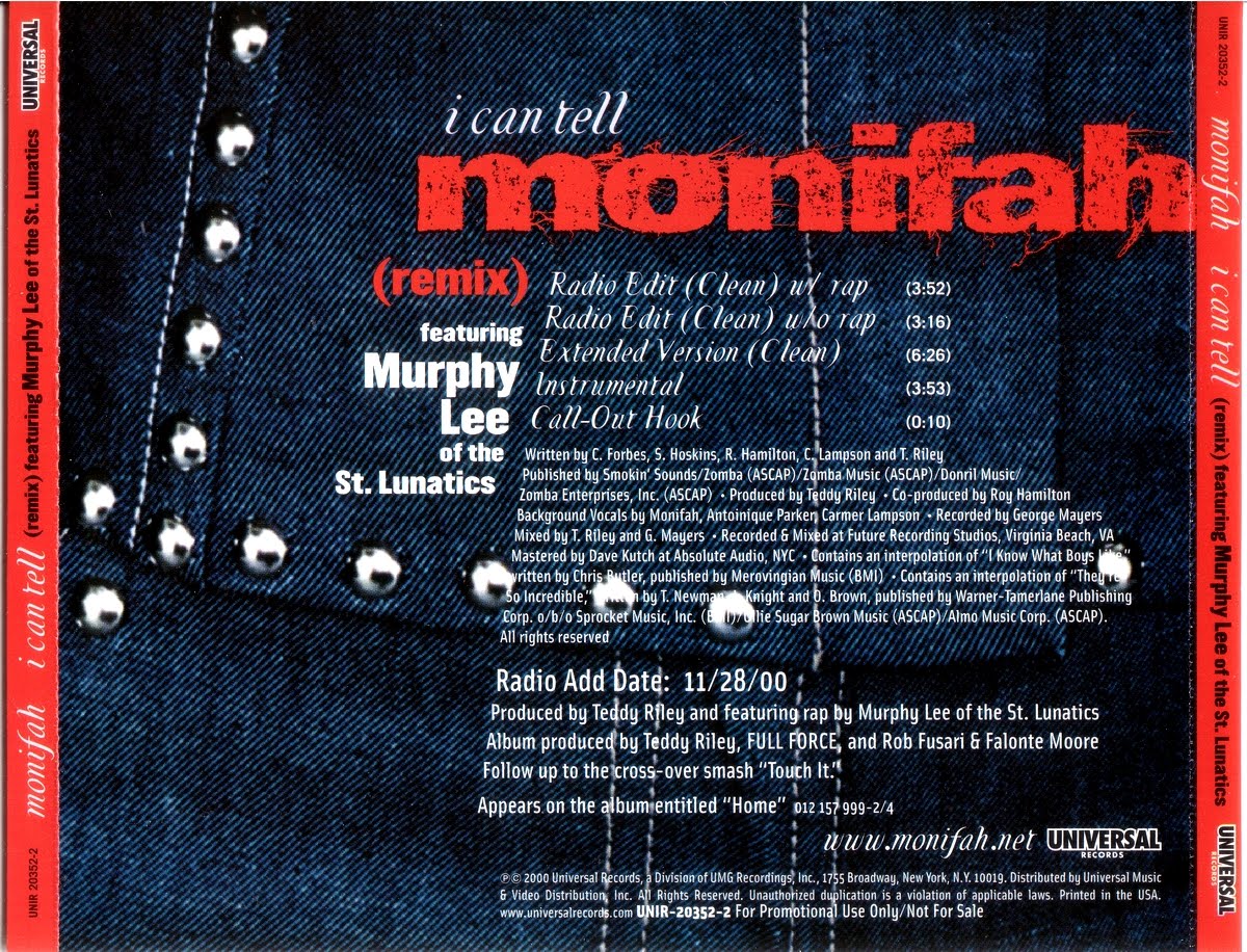 highest level of music: Monifah Feat. Murphy Lee - I Can Tell (Remix ...