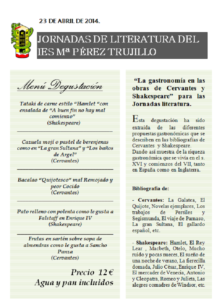 Crea y aprende con Laura: Menú literario