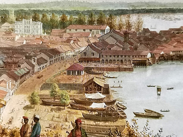 Singapore in the 1850s as seen from Mount Wallich by Percy Carpenter ...