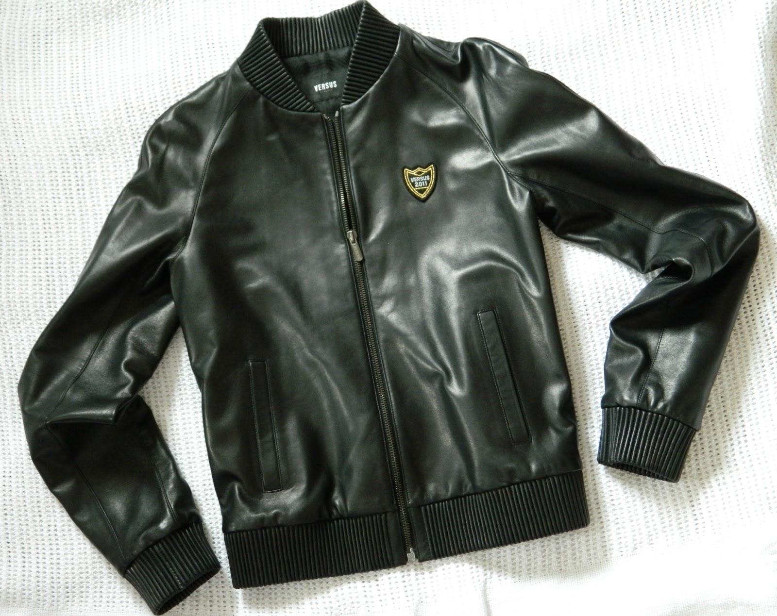 La Mode C Le Style: New In: VERSUS by VERSACE Leather Bomber Jacket