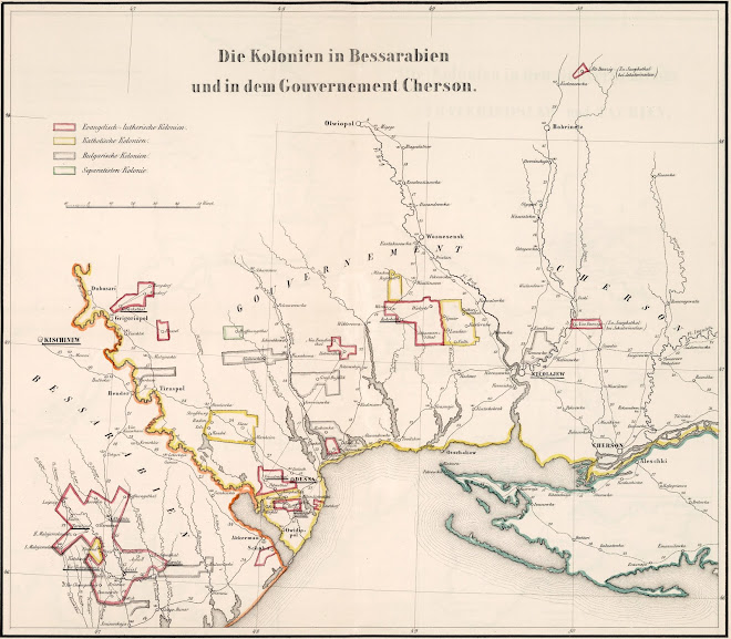 Germans from Russia Settlement Locations: 1855 Maps of German Lutherans ...
