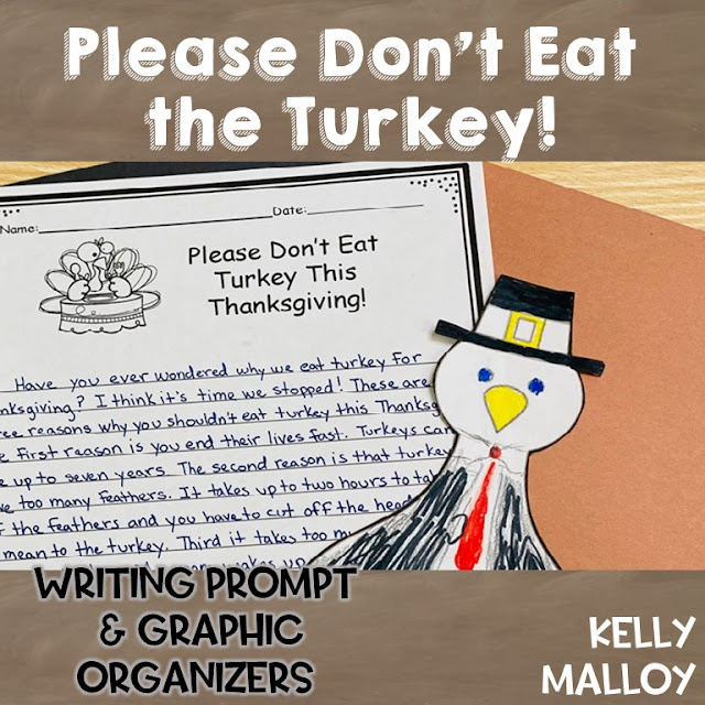 An Apple For The Teacher: Please Don't Eat The Turkey! Fun Writing Prompt
