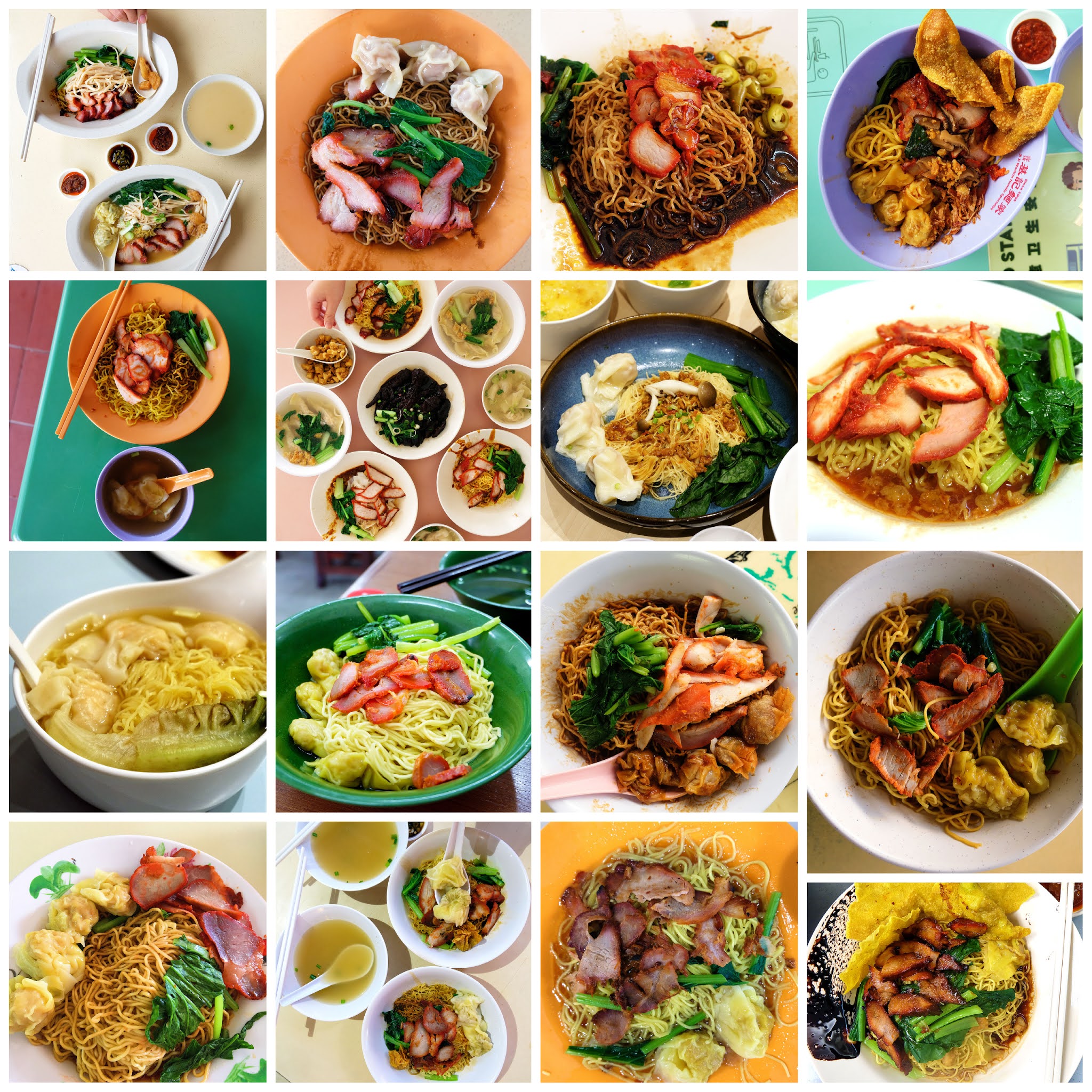 16 places to satisfy Wanton/Wonton noodles 云吞面 cravings in Singapore!!!