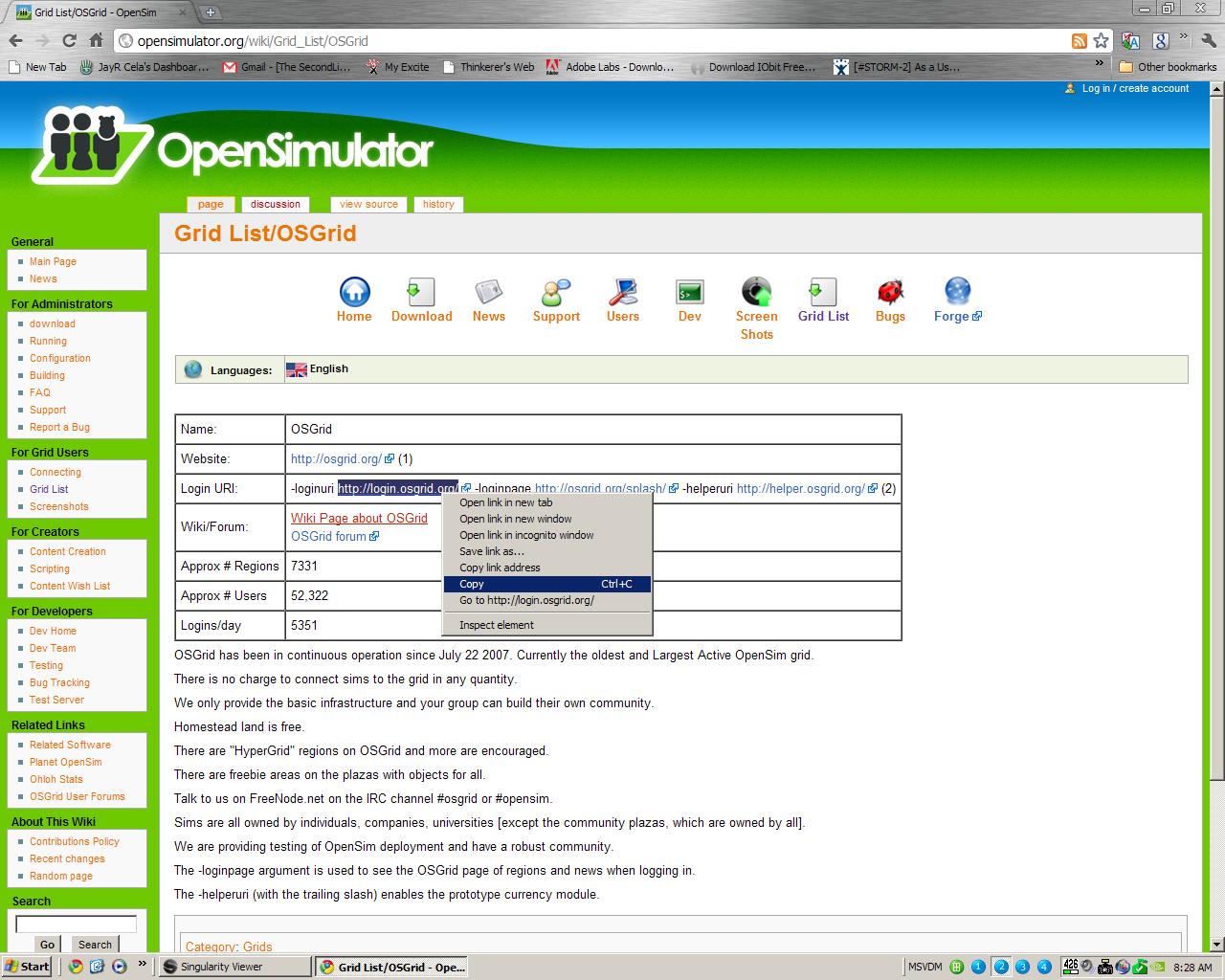 The Virtual World Technologist: Open Sim ~ OSgrid "How To Log In For ...