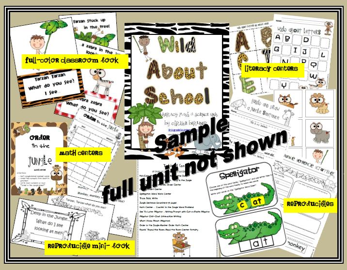 First Grade Fever! by Christie: WILD ABOUT SCHOOL! Jungle unit just ...