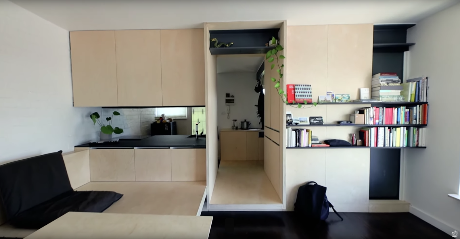 300 Square Feet Studio ~ Unique Kitchen