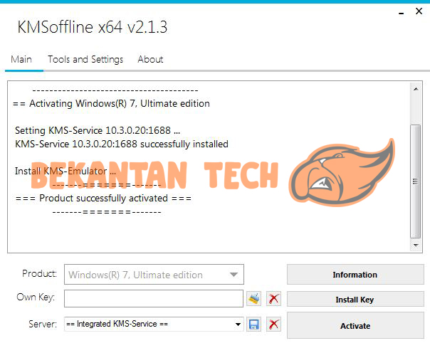 KMS Offline 2.1.3 Windows & Office Activator - BekantanTech