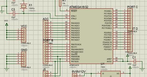 ATMEGA16/32 System Minimum Circuit ~ Electrical Engineering