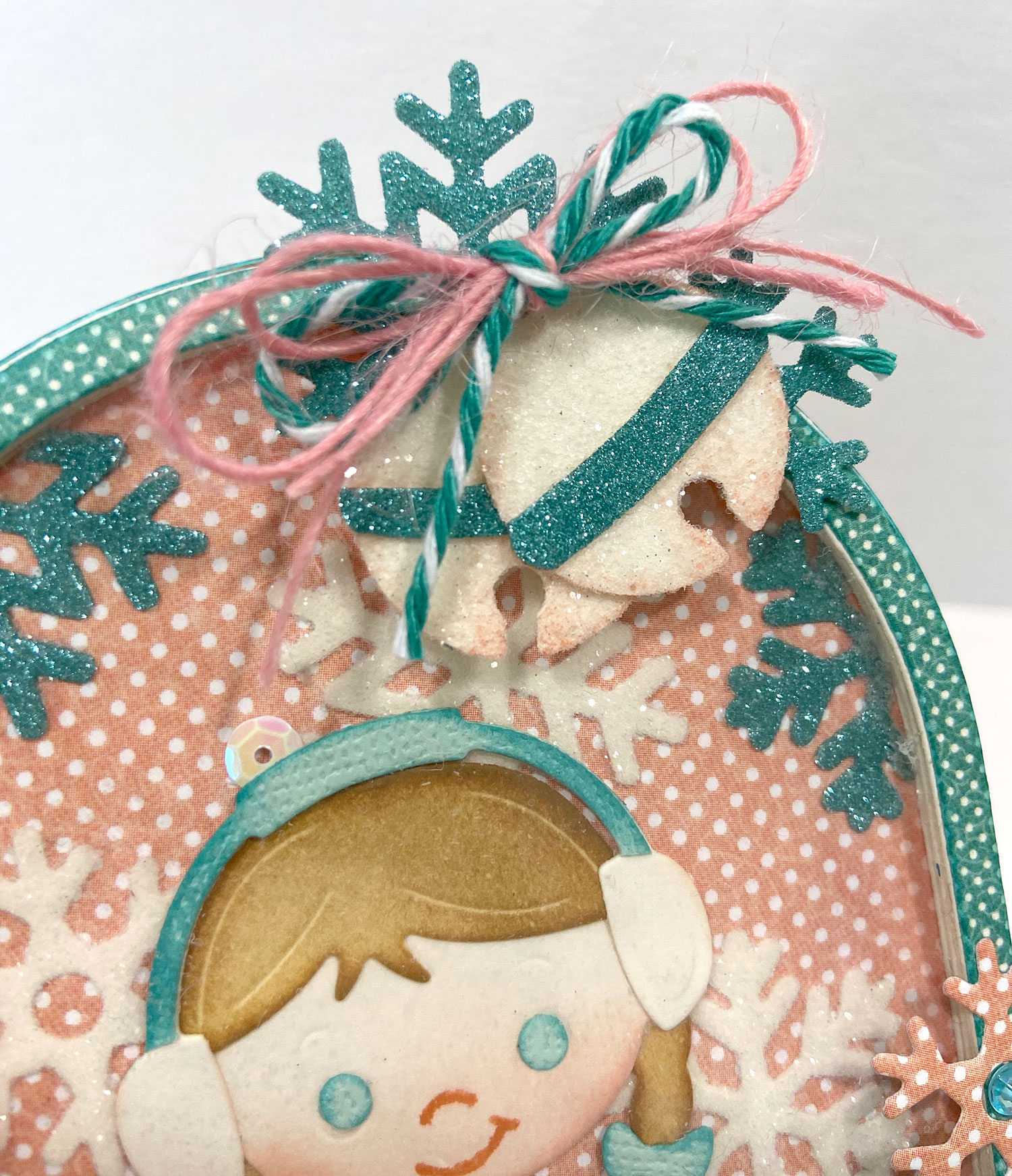 Snow Globe Easel Shaker Card