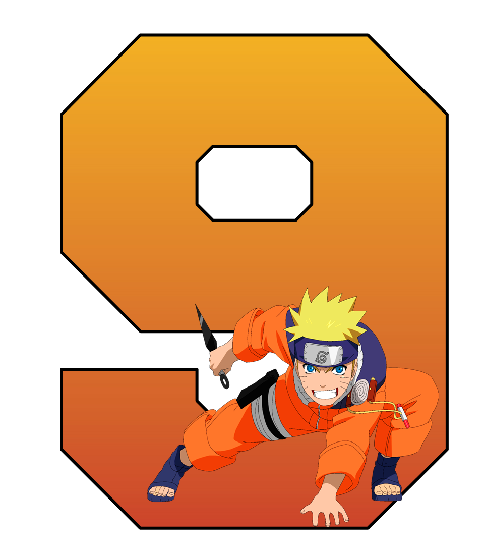 Kits imprimibles gratis : Naruto Números