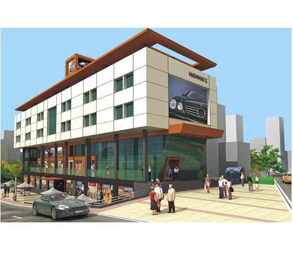 casatreschic interior: Commerical Plaza Front Elevation