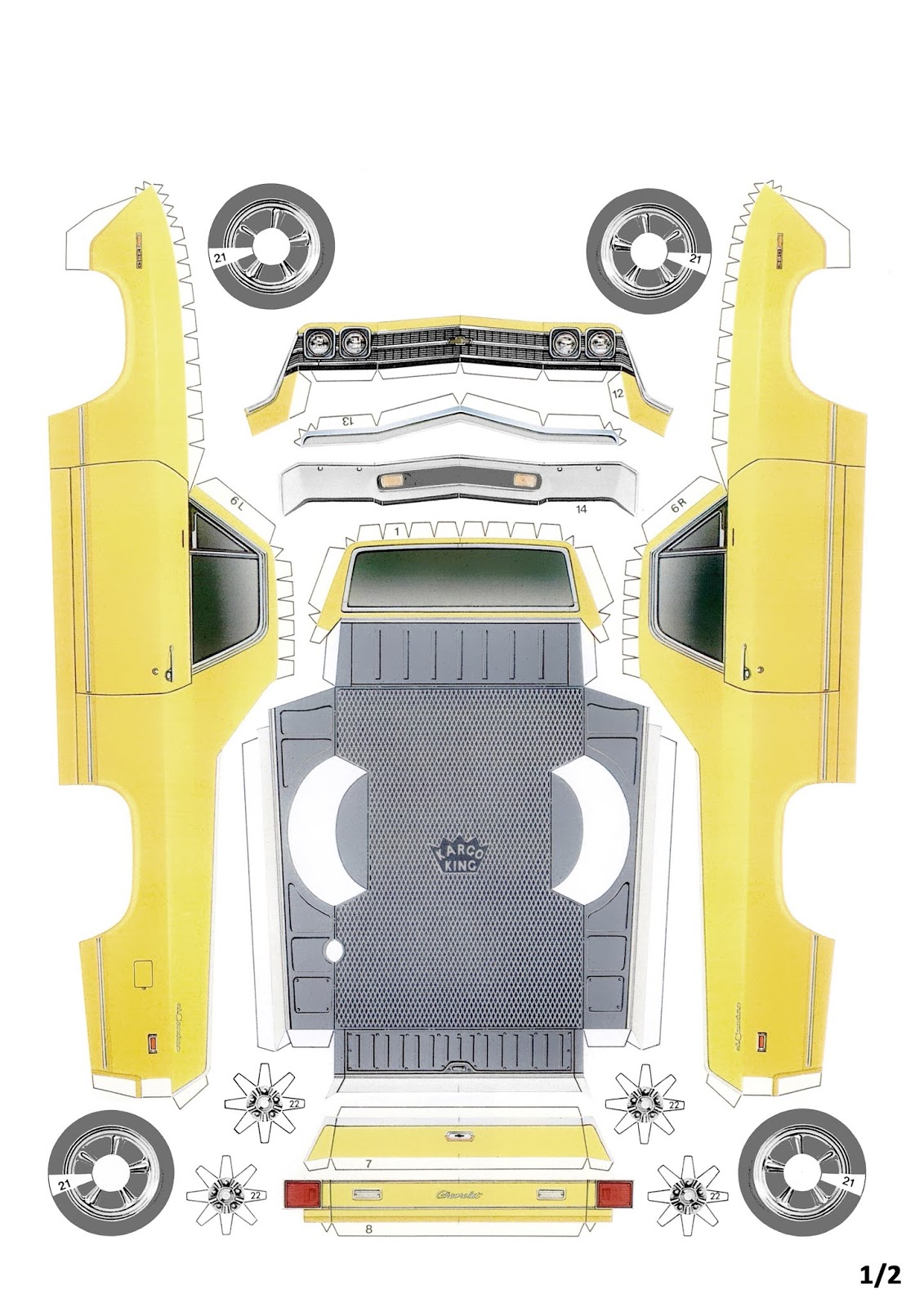 DreamCarsPro: DIY 1969 Chevrolet El Camino Paper Model