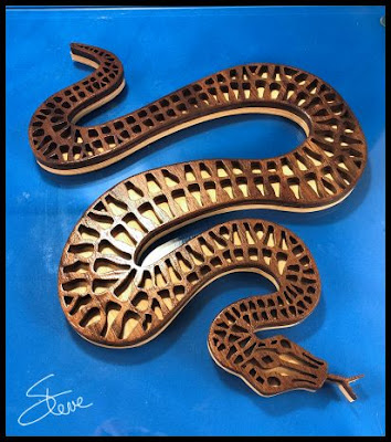 Scrollsaw Workshop: Fretwork Snake Scroll Saw Pattern.