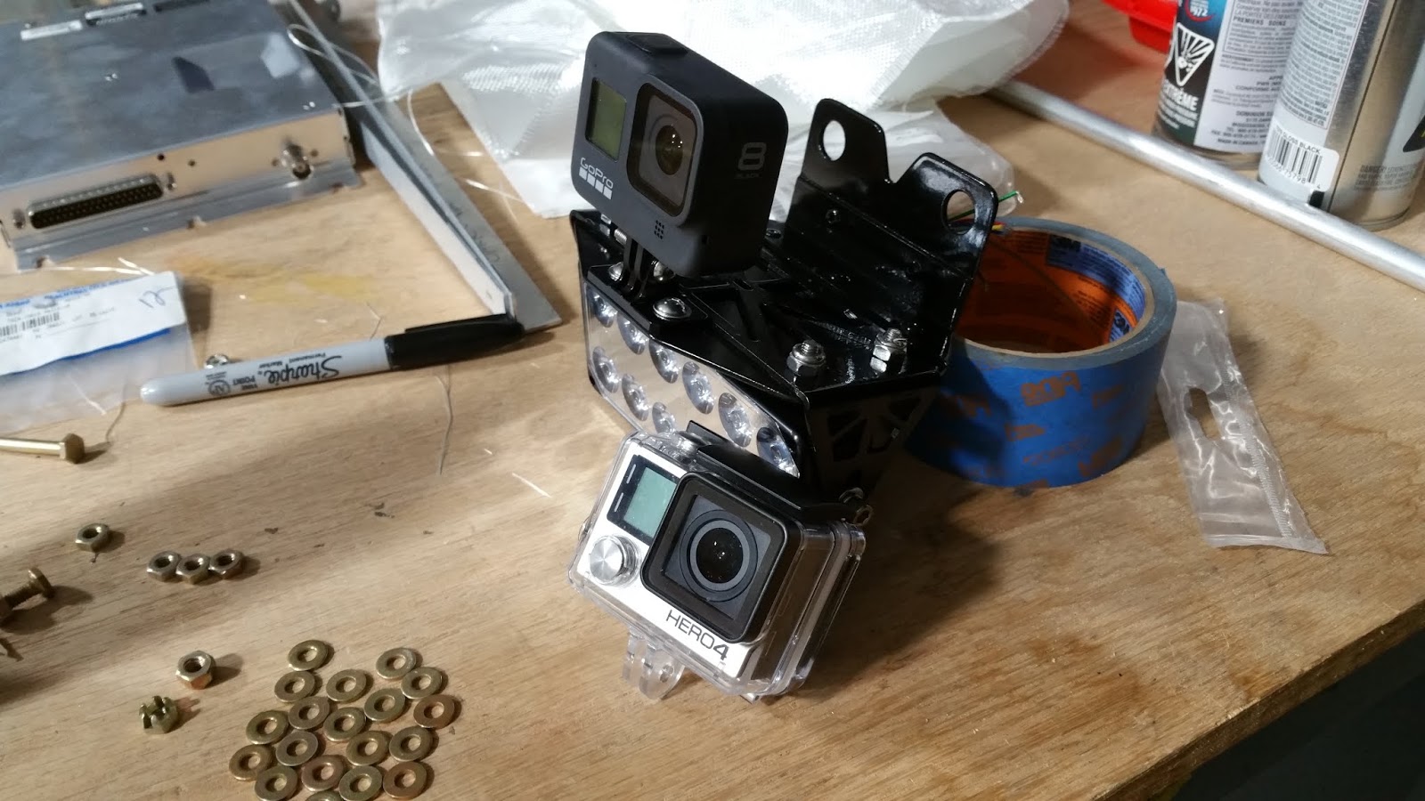 Just Another SuperSTOL Build Log: MOD - Taxi Light/Cam Mount