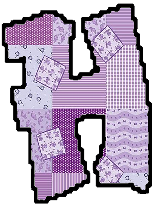 Maria Amélia Mendes - Vida Saudável e Sustentável: Letras do alfabeto - Patchwork