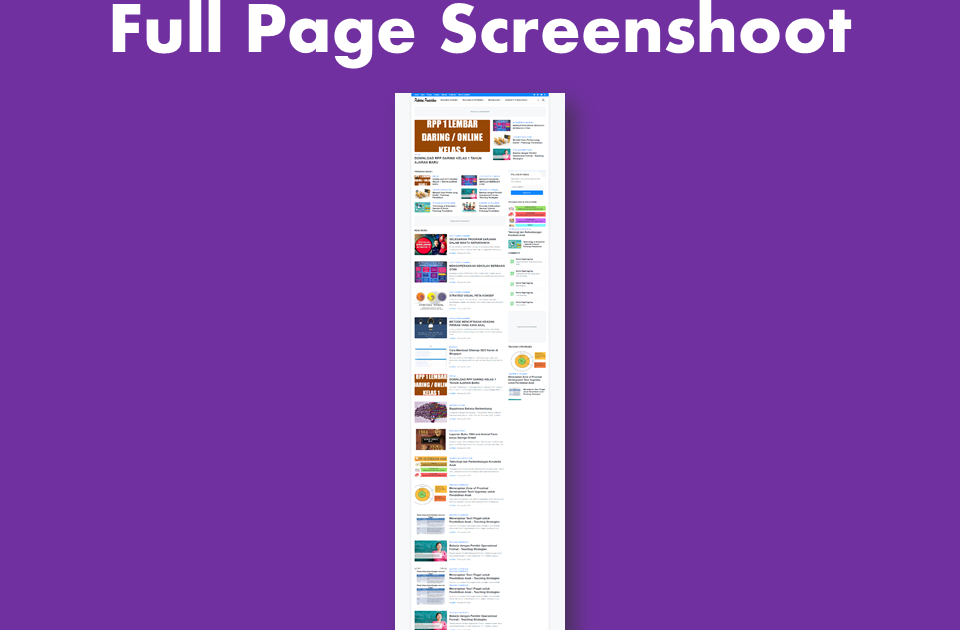 Cara Full Page Screenshoot Menggunakan GoFullPage di Google Chrome