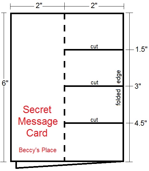 Beccy's Place: Tutorial - Secret Message Cards