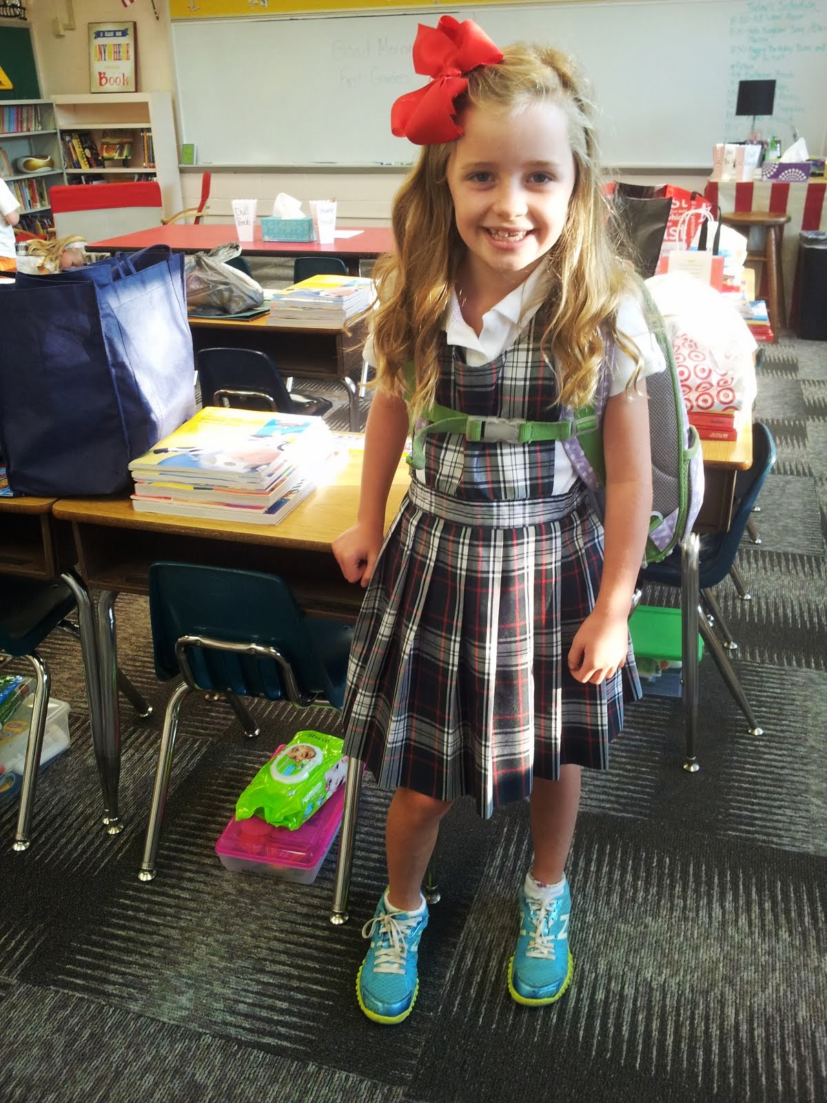 The Strausses: At Ashley's 1st grade desk