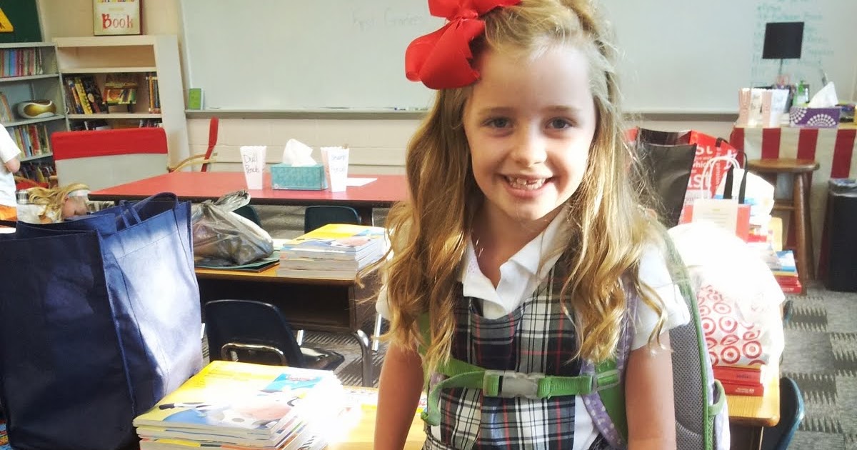 The Strausses: At Ashley's 1st grade desk