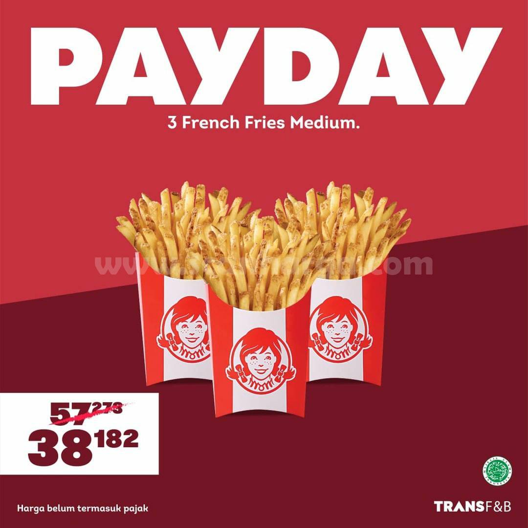 Promo WENDYS PAYDAY - Harga Spesial mulai dari Rp. 30.000 - scanharga