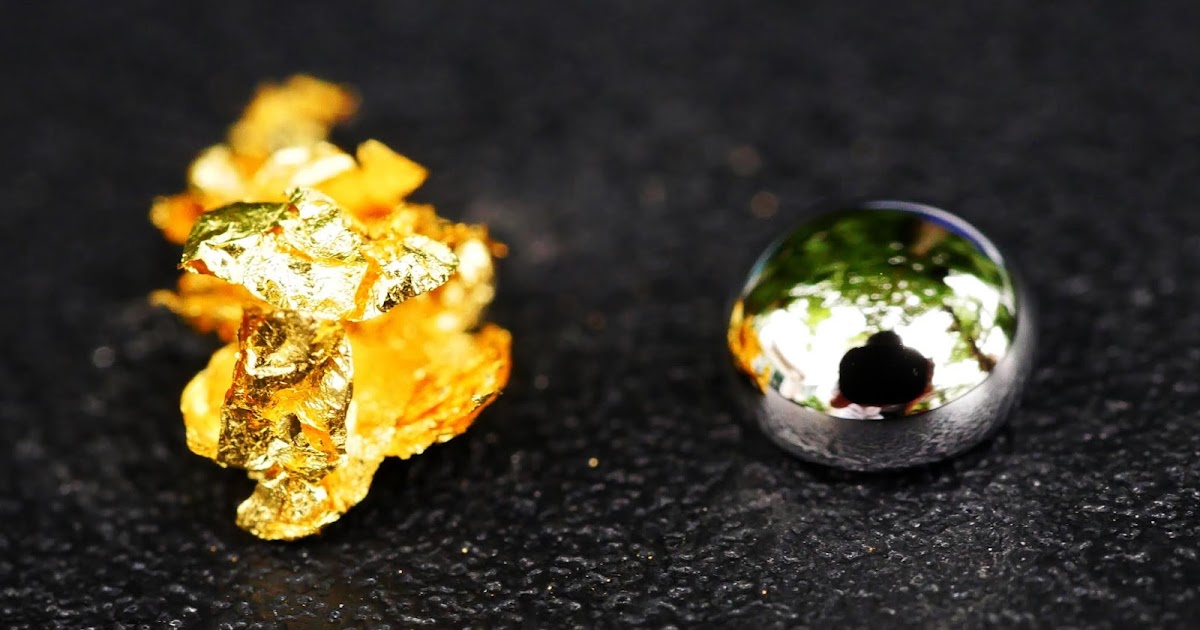 Gold extraction process: Mercury eating gold leaf | Gold Dissolving in ...