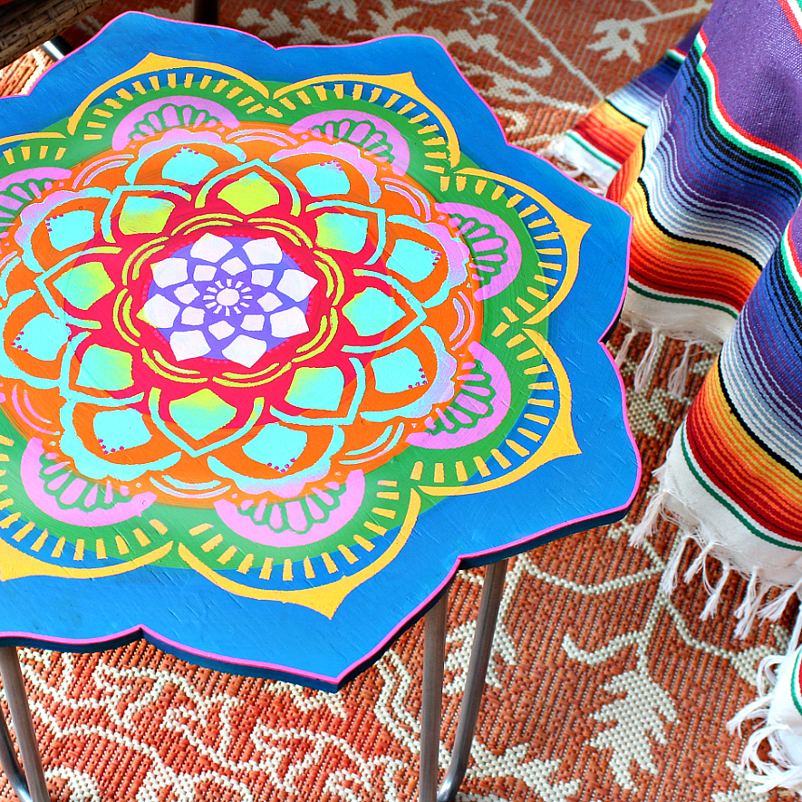 Mark Montano: Outdoor Mandala Side Table