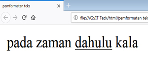 Belajar HTML : Pemformatan Teks Pada HTML - ittekcno