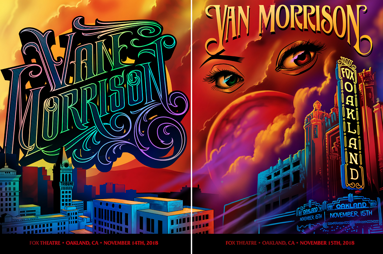 INSIDE THE ROCK POSTER FRAME BLOG: Maxx242 Van Morrison Oakland Posters ...