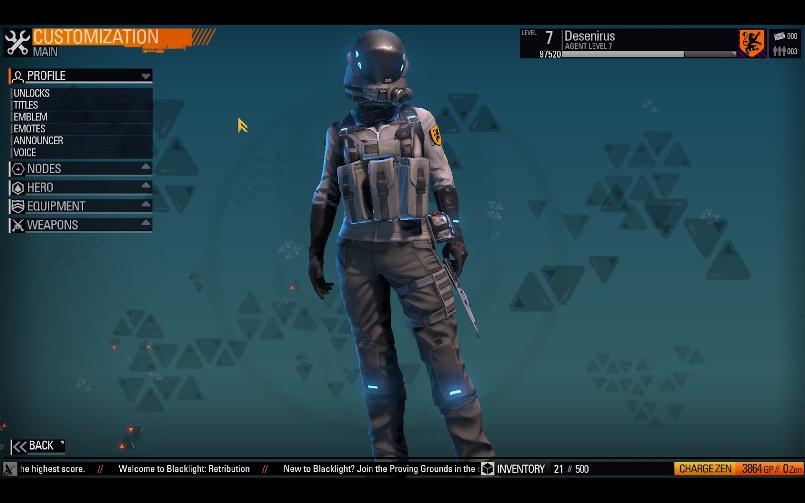 Game Mechanics: Blacklight: Retribution