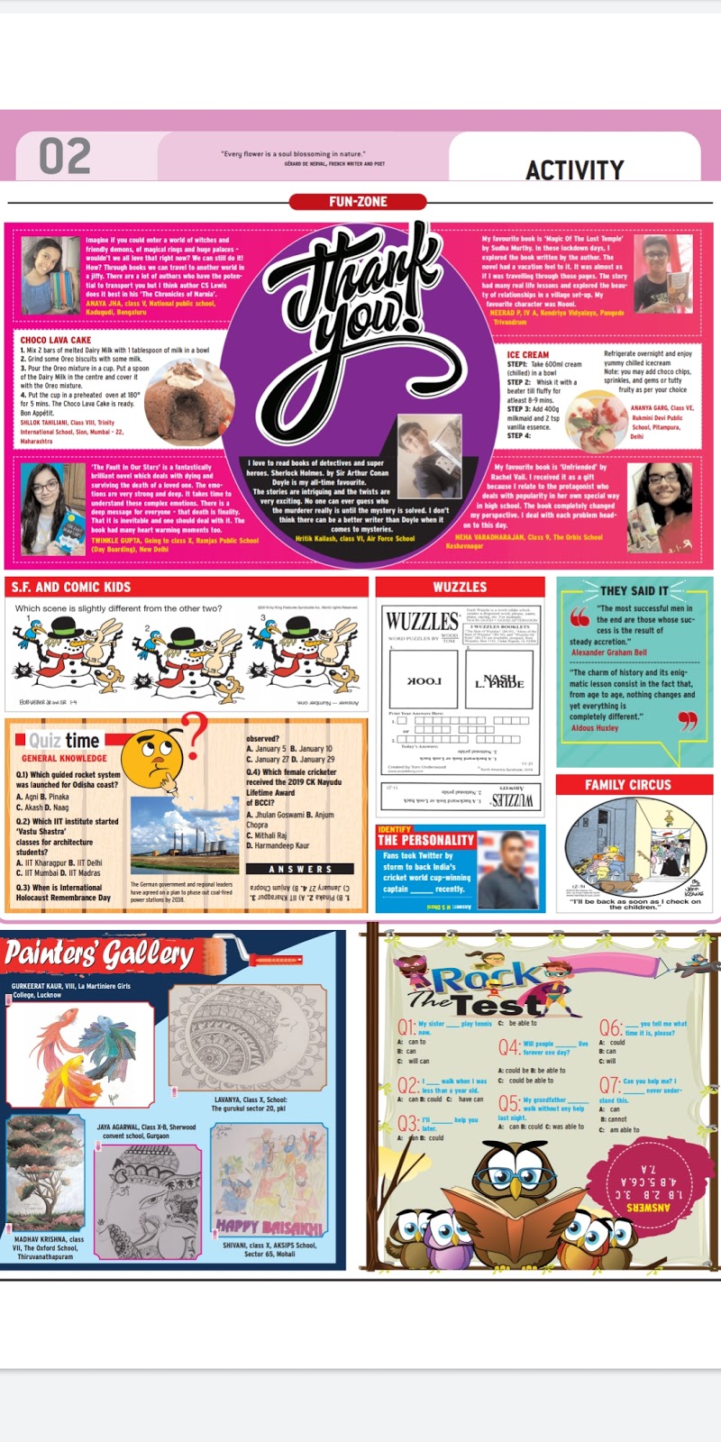 .: TOI paper student edition