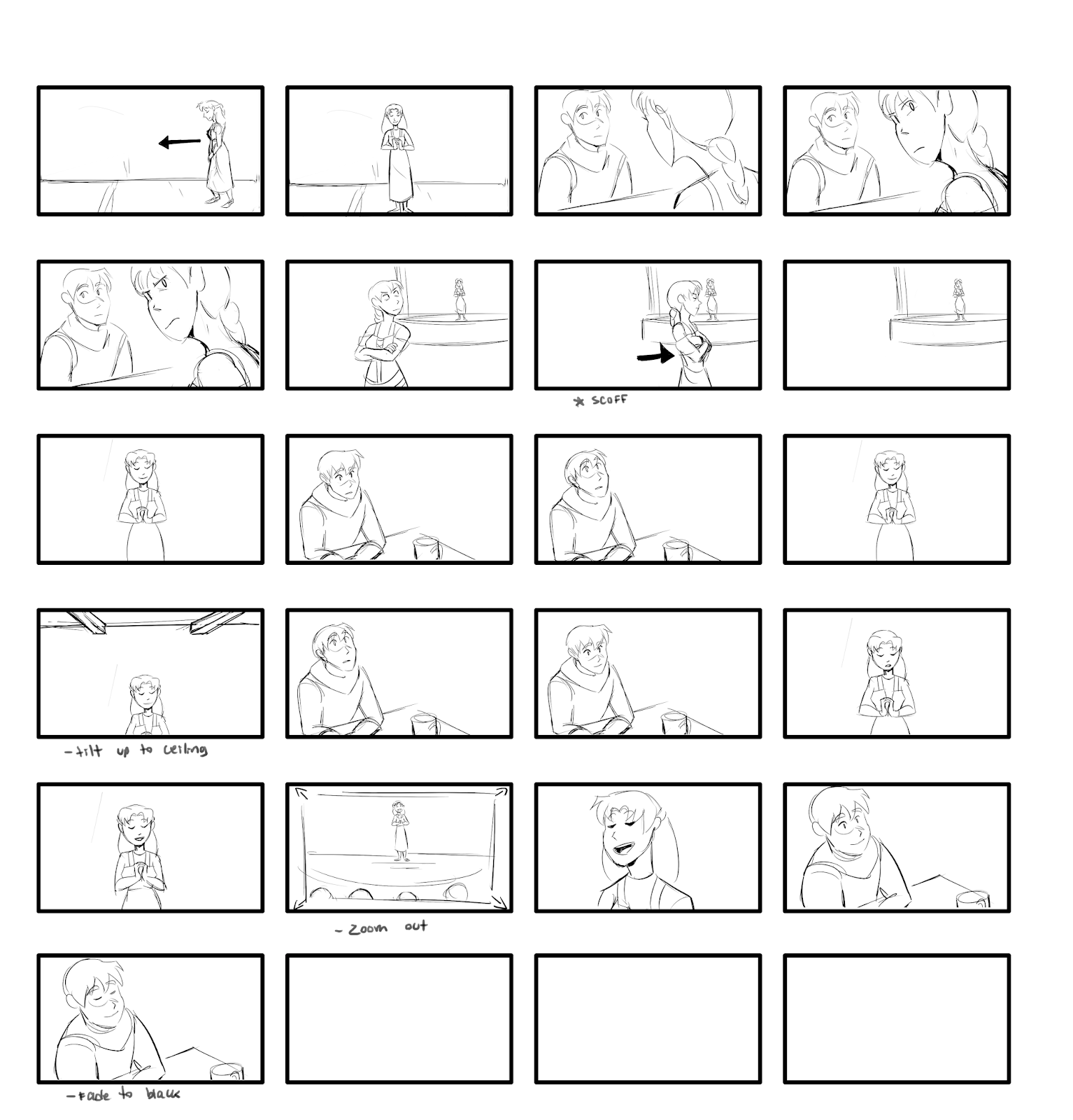 2D Animation 2 Class Blog: Preproduction: Storyboards